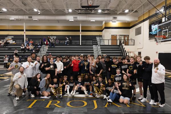 Trojan Wrestling claims second straight region duals title