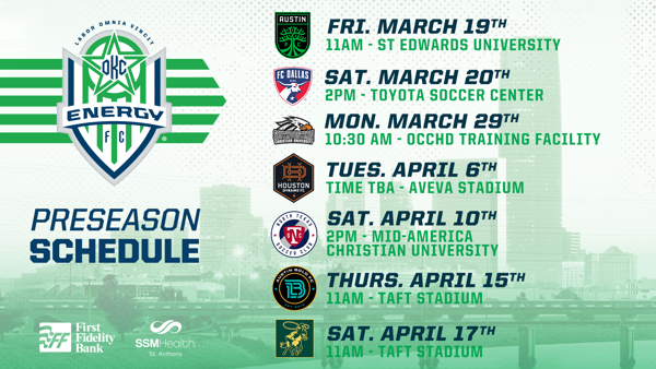 ENERGY FC ANNOUNCES 2021 PRESEASON SCHEDULE