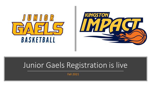 Jr Gaels Registration is now live