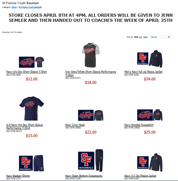 Spiritwear Now Available