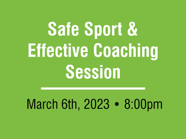 Safe Sport & Effective Coaching Session