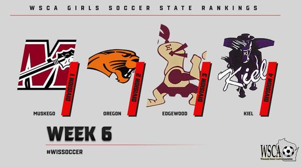 Week 6 WSCA Girls Soccer State Rankings