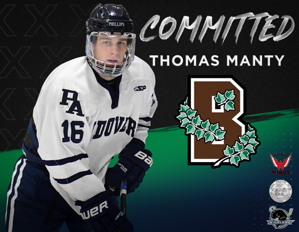 Whaler Alum Thomas Manty Commits to Brown!