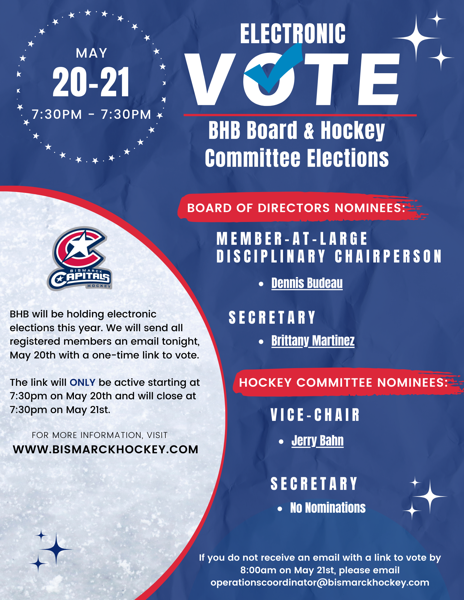 2024 BHB Election Information: Board of Directors & Hockey Committee