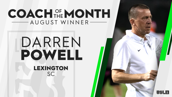 Lexington's Darren Powell voted USL League One Coach of the Month for ...