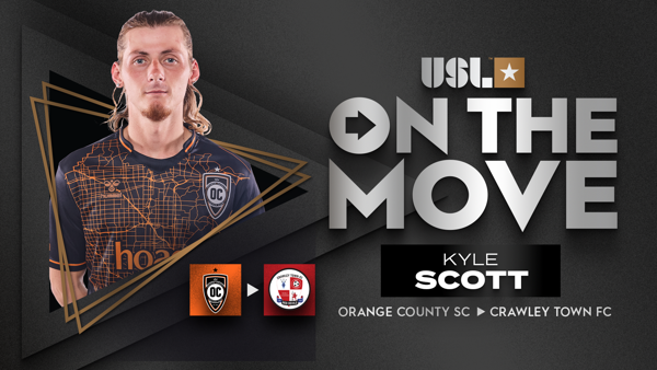 Orange County SC announces transfer of Kyle Scott to Crawley Town