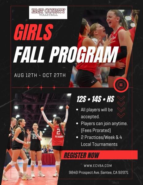 2024 GIRLS FALL PROGRAM