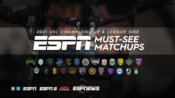 USL Unveils Most Expansive ESPN Television Schedule in League History