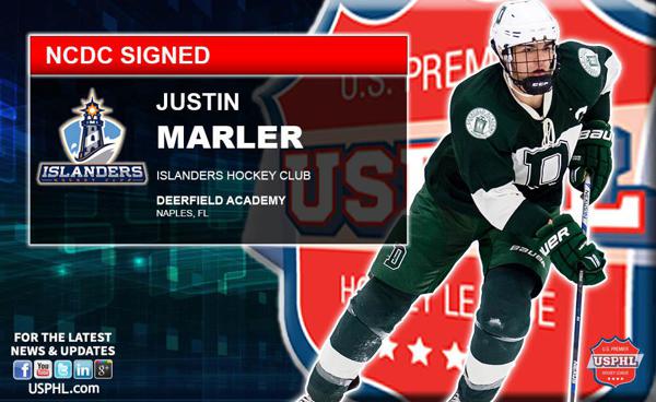 Deerfield Academy Star Justin Marler Signs Tender with NCDC's Islanders HC
