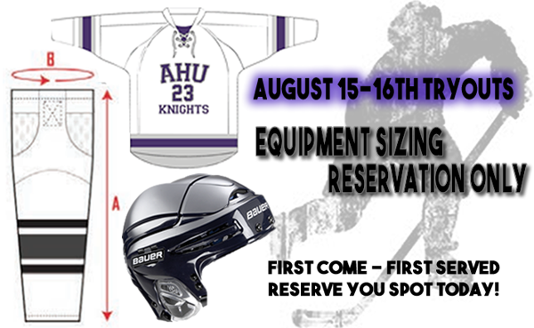 UPDATED: August 15 & 16 Equipment Sizing by Reservation