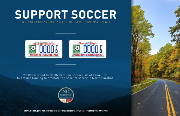 Support Soccer License Plate