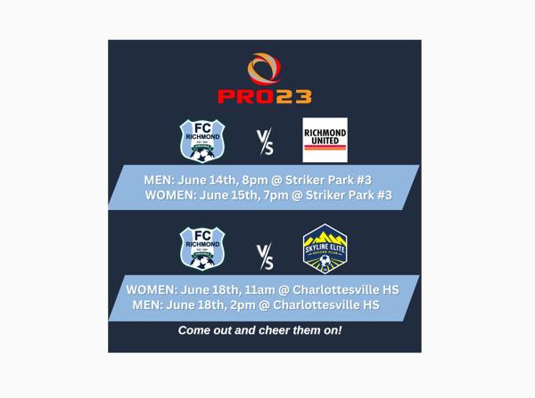 PRO23 Games this week!