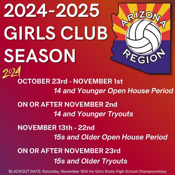 GIRLS 2025 SCHEDULE