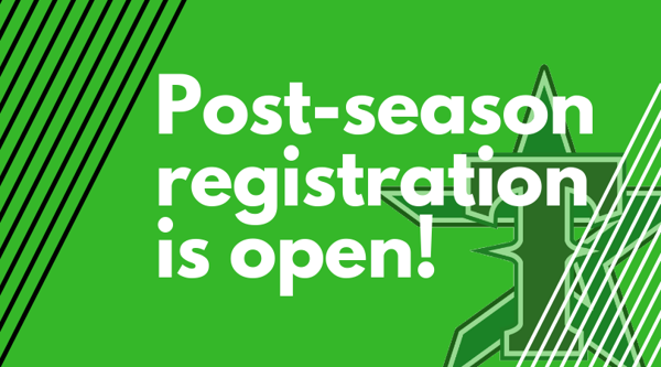 Registration for Baseball and Softball Post-Season is now Open!