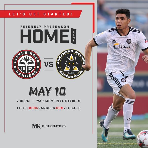 Rangers Announce Friendly against Arkansas Wolves