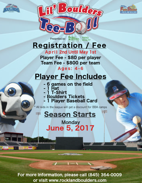 'Lil' Boulders Tee Ball League Comes To Palisades Credit Union Park ...