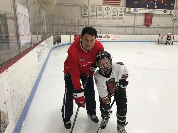 Caps' Alan May Visits Hagerstown