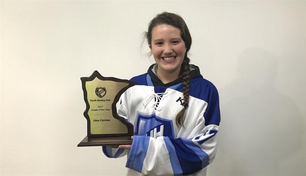 Uma Corniea wins '17 Goalie of the Year