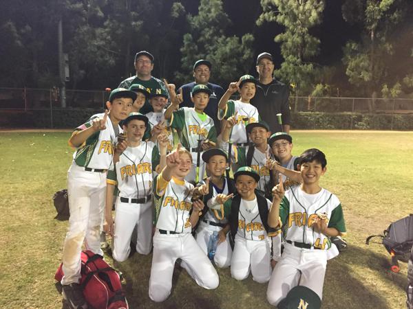 FRIARS WIN THE MAJORS NWLL TOURNAMENT