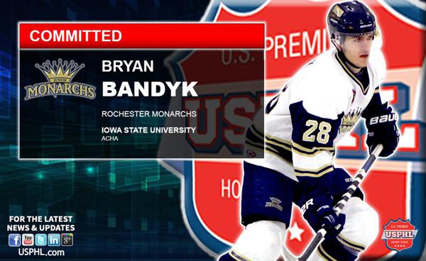 Rochester Monarchs Bryan Bandyk Commits to Iowa State
