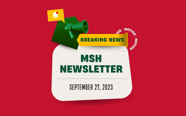 Newsletter September 27, 2023