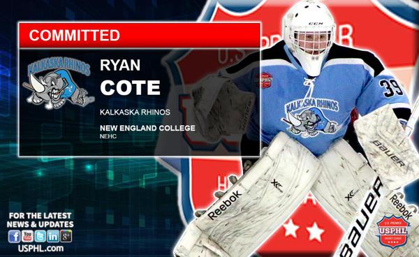 Kalkaska Rhinos Ryan Cote Commits to NCAA Division III New England College