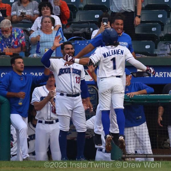 Walraven Homers Twice, Boulders Bash ValleyCats