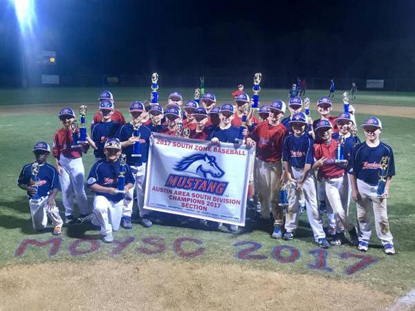 2017 Pony Baseball Mustang Sectional 1st and 2nd Place