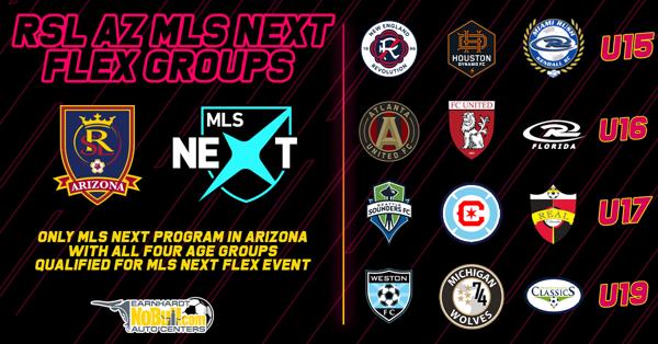 RSL AZ MLS Next U15, U16, U17, & U19 Set For MLS Next Flex