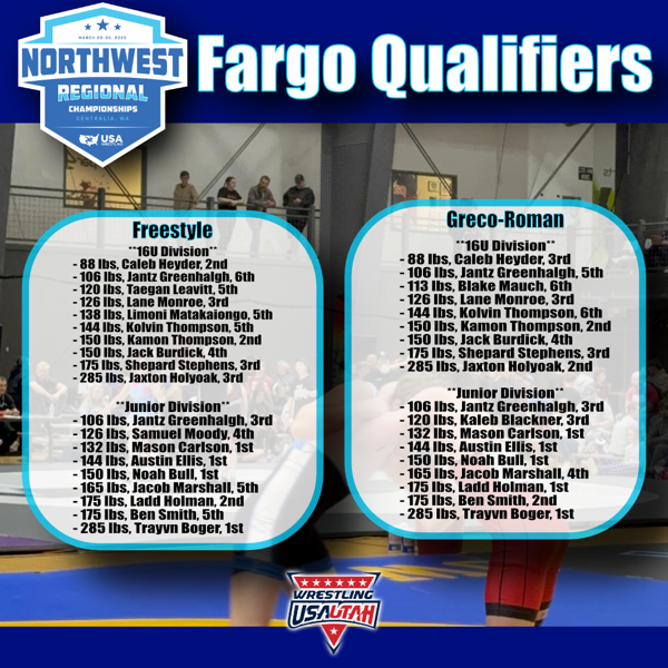 Utah Wrestlers Dominate at 2025 Northwest Regional Championships ...