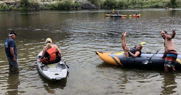 Boise River float and BBQ at Julia Davis Park