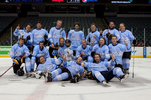 MOS Mixes Fun on the Ice with Work in the Community