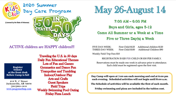 Summer Day Care Program