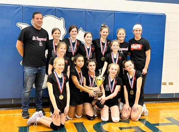 7TH GIRLS VBALL 2022-23 NWCC GOLD CHAMPS!!