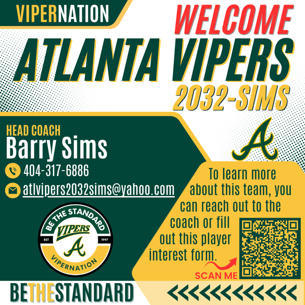 Welcome Atlanta Vipers 2032 - Sims
