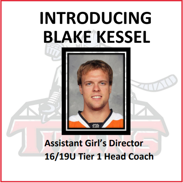 Blake Kessel Hired as Assistant Girl’s Director & 16/19U Tier 1 Head Coach