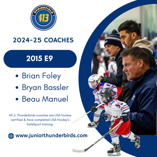 Brian Foley, Bryan Bassler & Beau Manuel to coach 2015 E9 team!