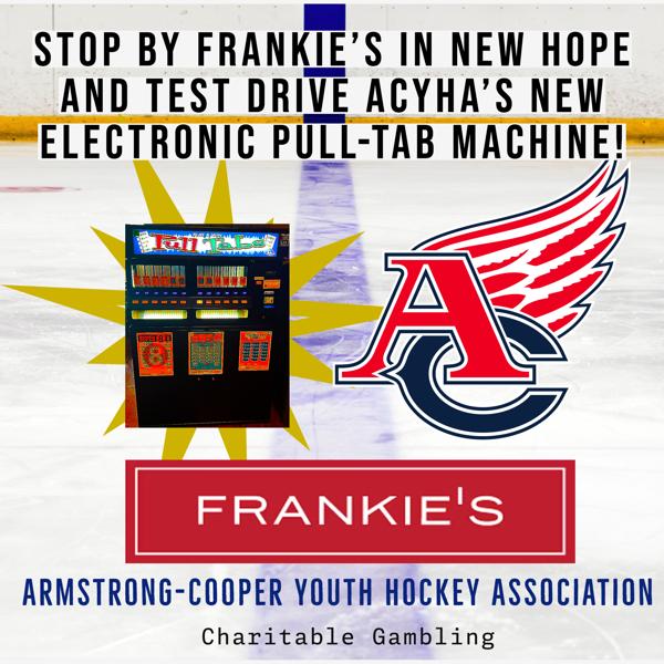New ACYHA e-Pulltabs machine at Frankie's in New Hope