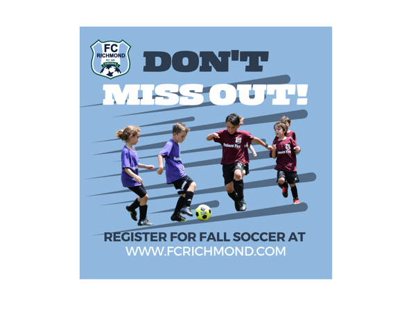 Register Now for Fall Rec Soccer!