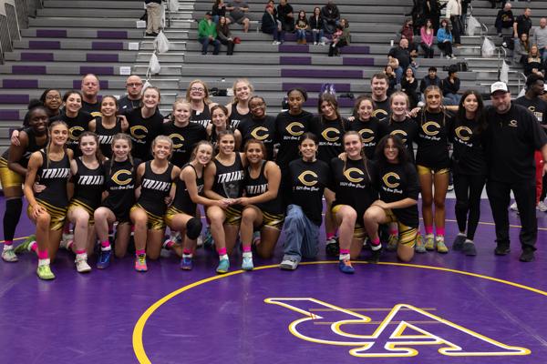 Trojan Girls Wrestling rolls to second straight area duals title
