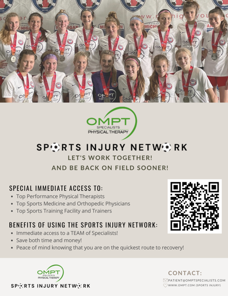 NEW OMPT SPORTS INJURY NETWORK!