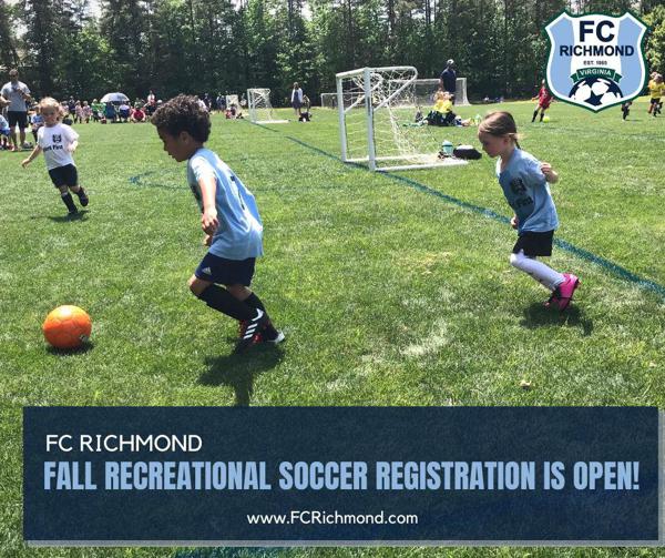 Fall Recreational Soccer Registration is Open!!!!