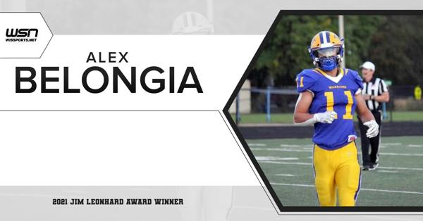 Alex Belongia of Rice Lake selected to receive 2021 Jim Leonhard Award