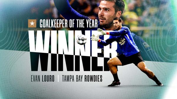 Tampa Bay’s Evan Louro Named Championship’s Goalkeeper of the Year
