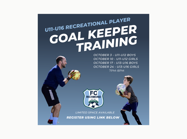 Recreational Goal Keeper Training