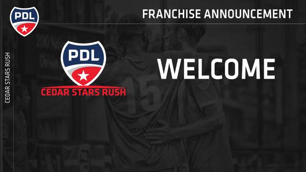 PDL Unveils Cedar Stars Rush as New Member