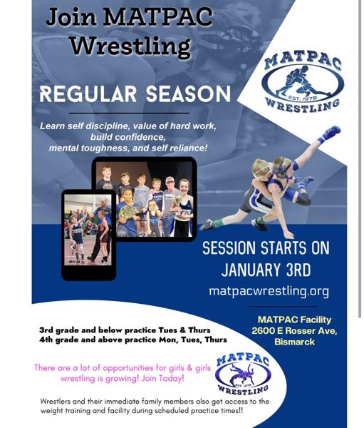 MATPAC Spring Season to start January 3rd!!