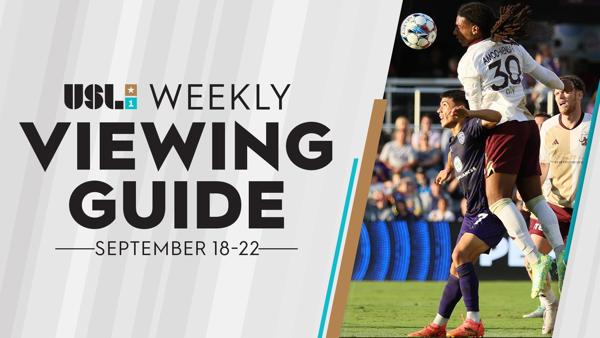 Where to watch the USL Championship and USL League One this week