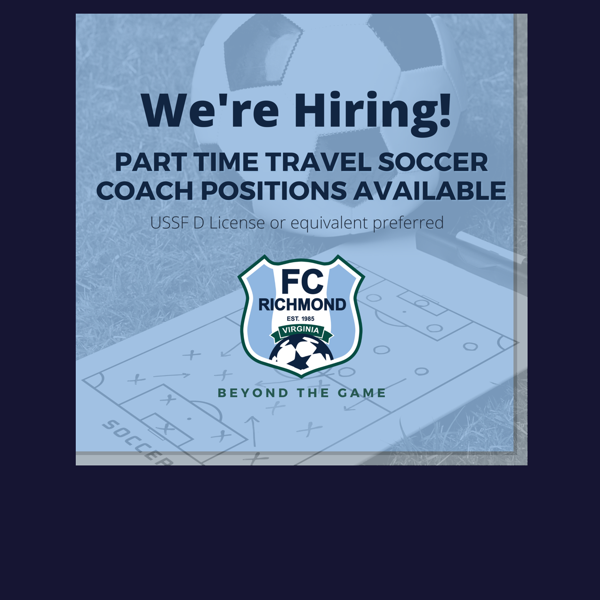 JOIN OUR TEAM! NOW HIRING STAFF COACHES