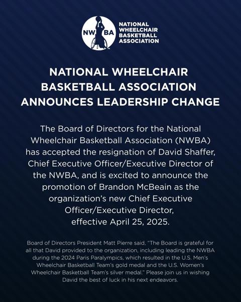 National Wheelchair Basketball Association (NWBA) Announces Leadership ...